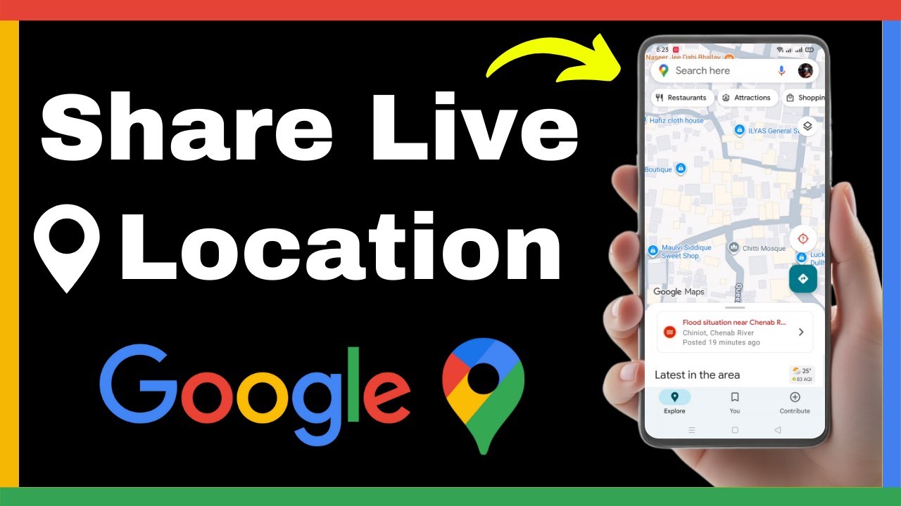 How To Share Live Location In Google Maps – Quick Tutorial - YouTube