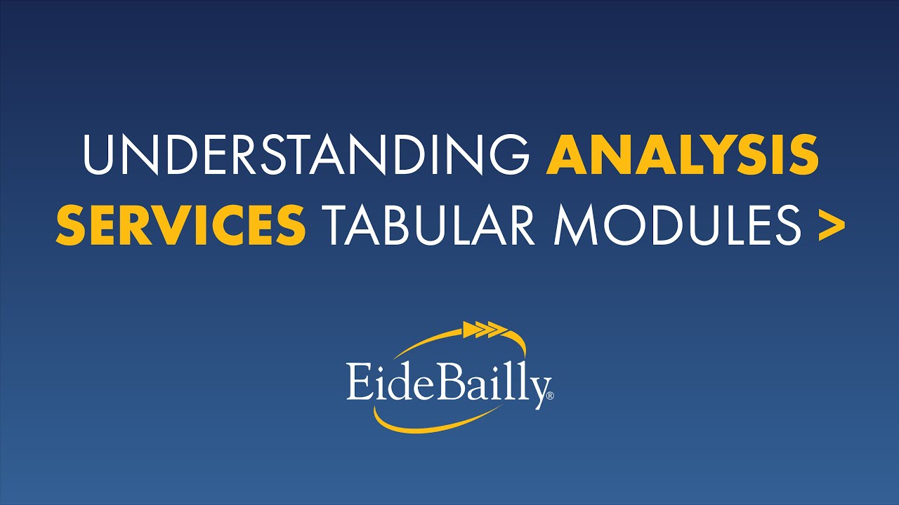 When & How to Use Analysis Services Tabular Models - YouTube
