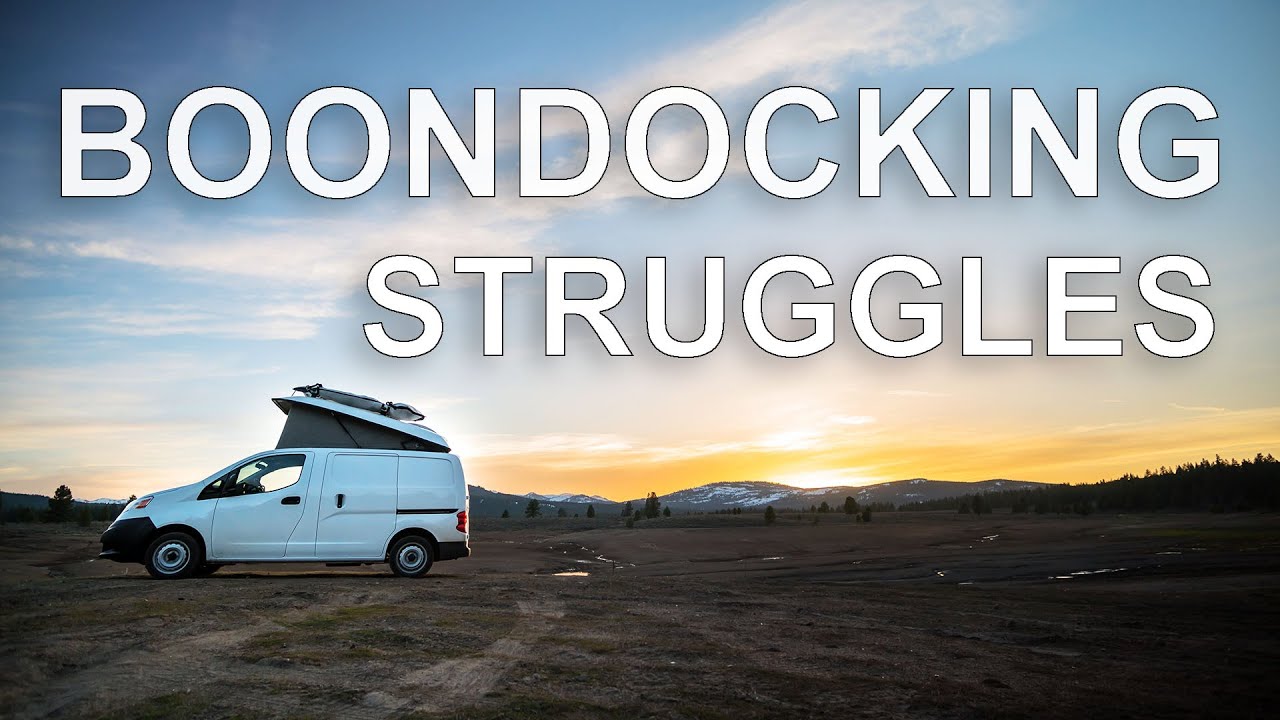 Free Camping Problems Boondocking... Van Life on the Road - YouTube