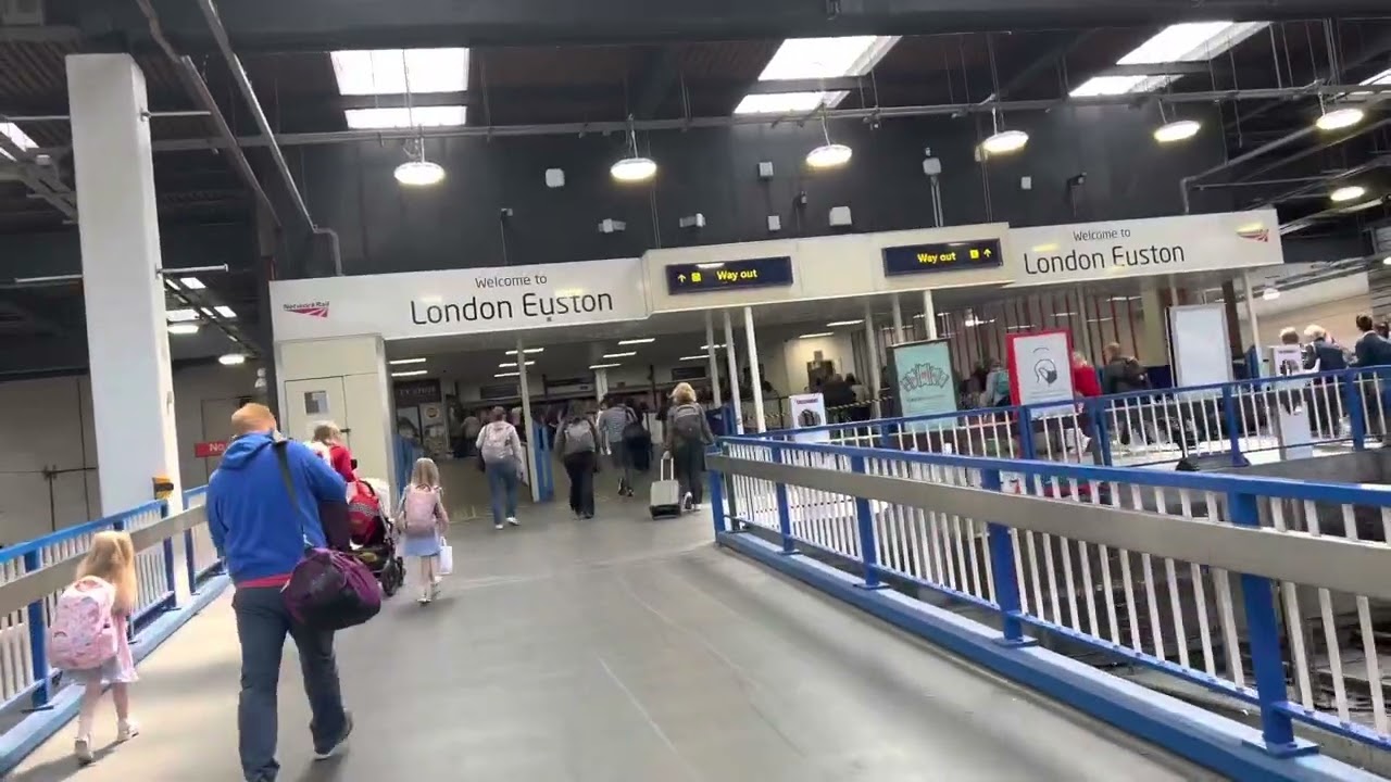 Ugliest Train Station in London Euston walk to Euston Square Tube June ...