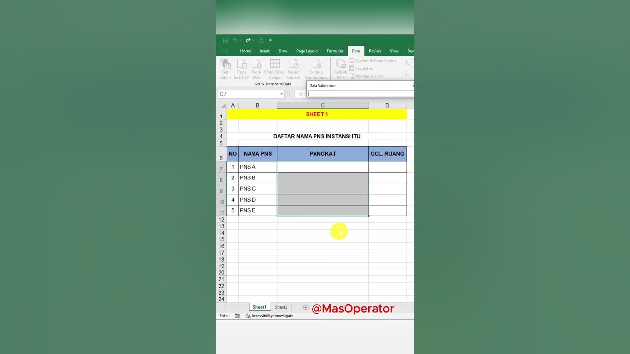 Kombinasi Rumus If, Vlookup dan Fungsi Dropdown List Di Excel #excel # ...