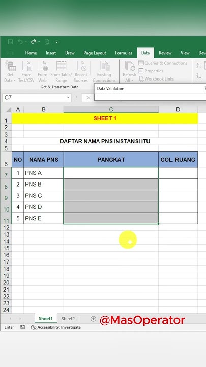 Kombinasi Rumus If, Vlookup dan Fungsi Dropdown List Di Excel #excel # ...