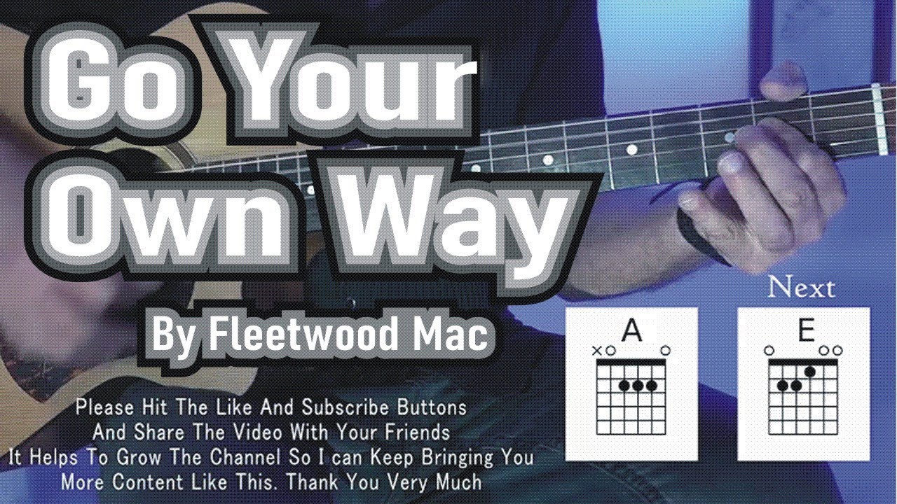 The BEST and EASIEST way to play GO YOUR OWN WAY by FLEETWOOD MAC. Play ...