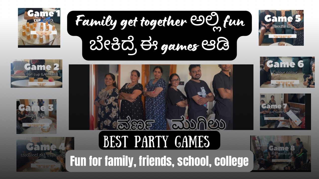 Best party games| fun filled games for family, friends| kitty party ...