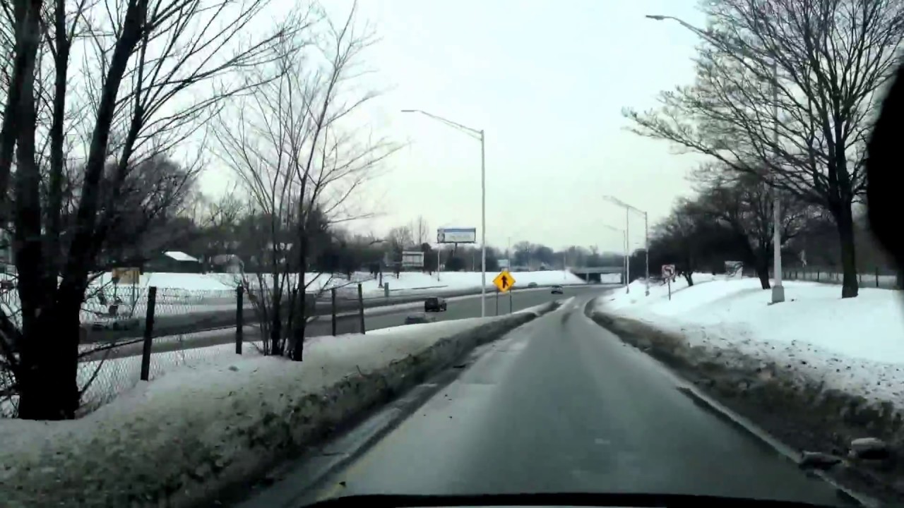 East Detroit to West Detroit driving through Interstate-94. # ...