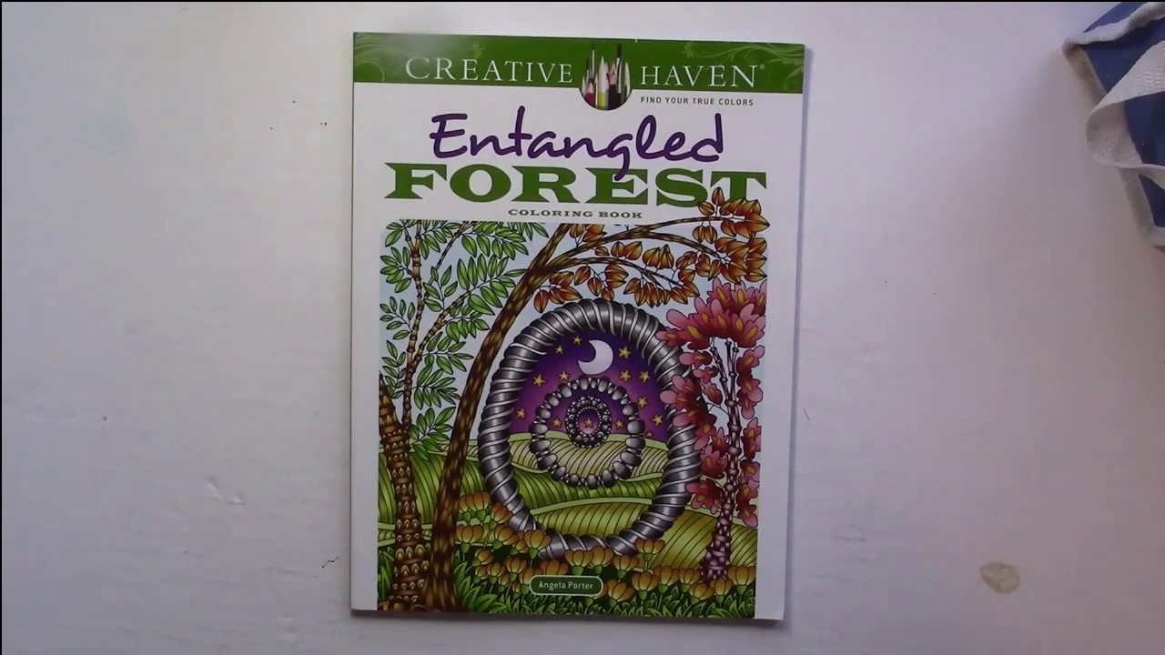 Flip: Entangled Forest Adult Coloring Book by Angela Porter - YouTube