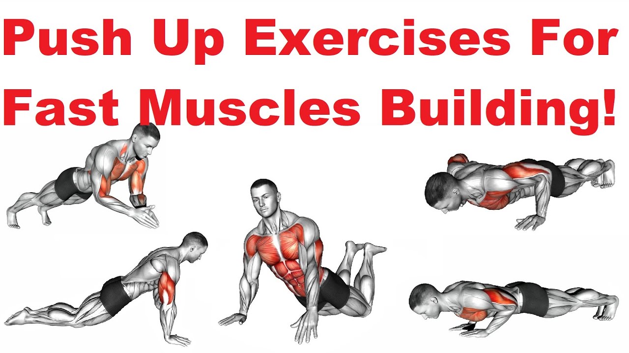 Push Up Exercises for Fast Muscles Building!! - YouTube