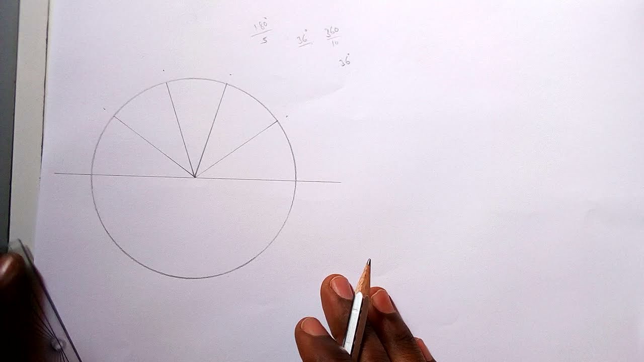 How to divide semicircle into any number of equal parts - YouTube