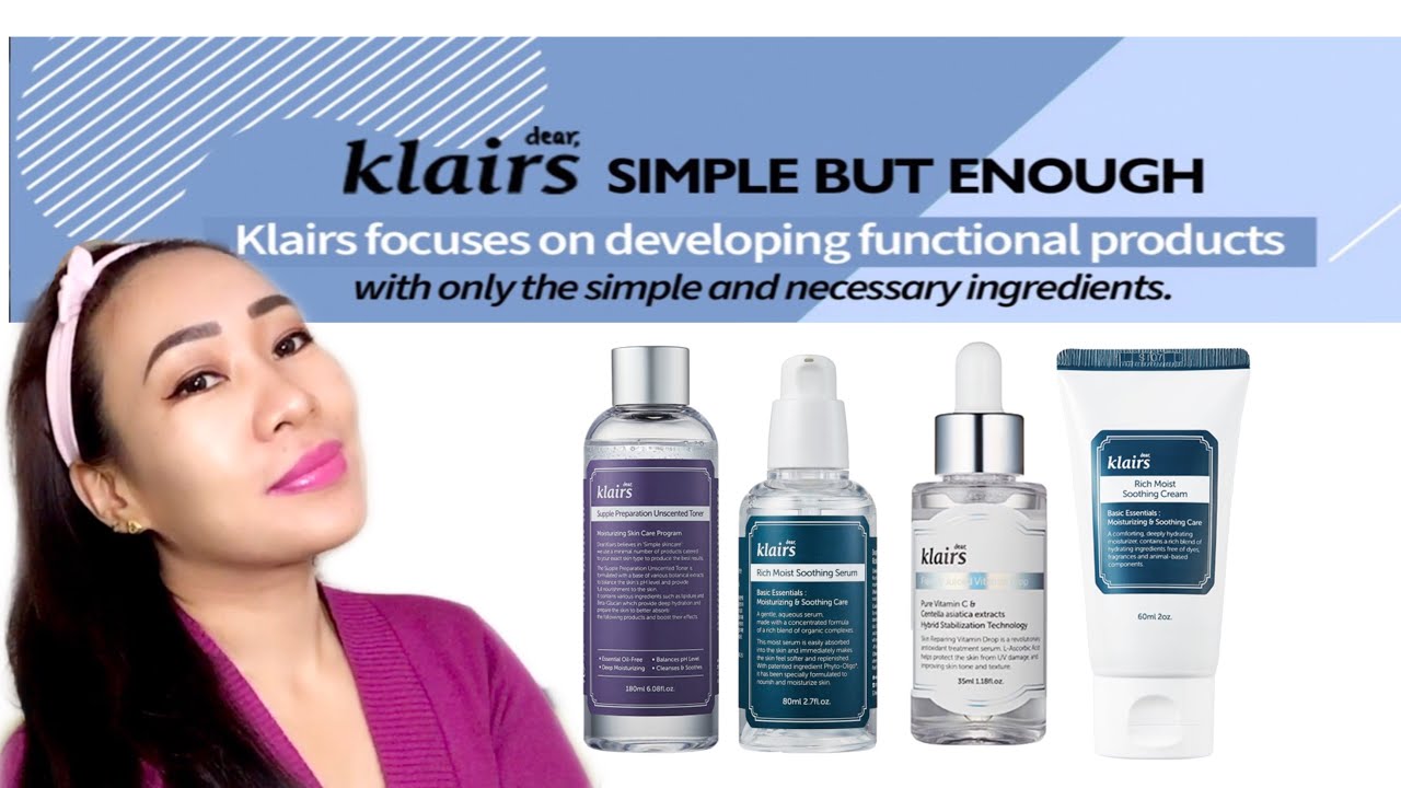 Dear Klairs hydrating skincare - YouTube