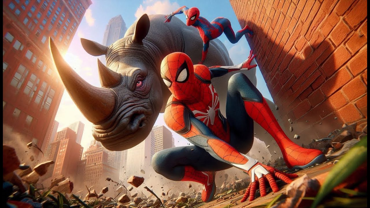 Spider Man Miles Morales Peter & Miles Defeat Rhino TUF F15 - RTX 2050 ...