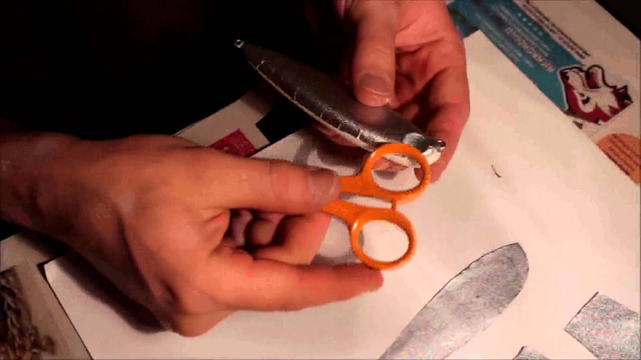 lure making tutorial, how to use foil on homemade lures - YouTube