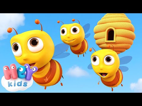 Bir arı kovanı içi dolu arı 🐝  Çoçuk şarkıları - HeyKids Türkçe