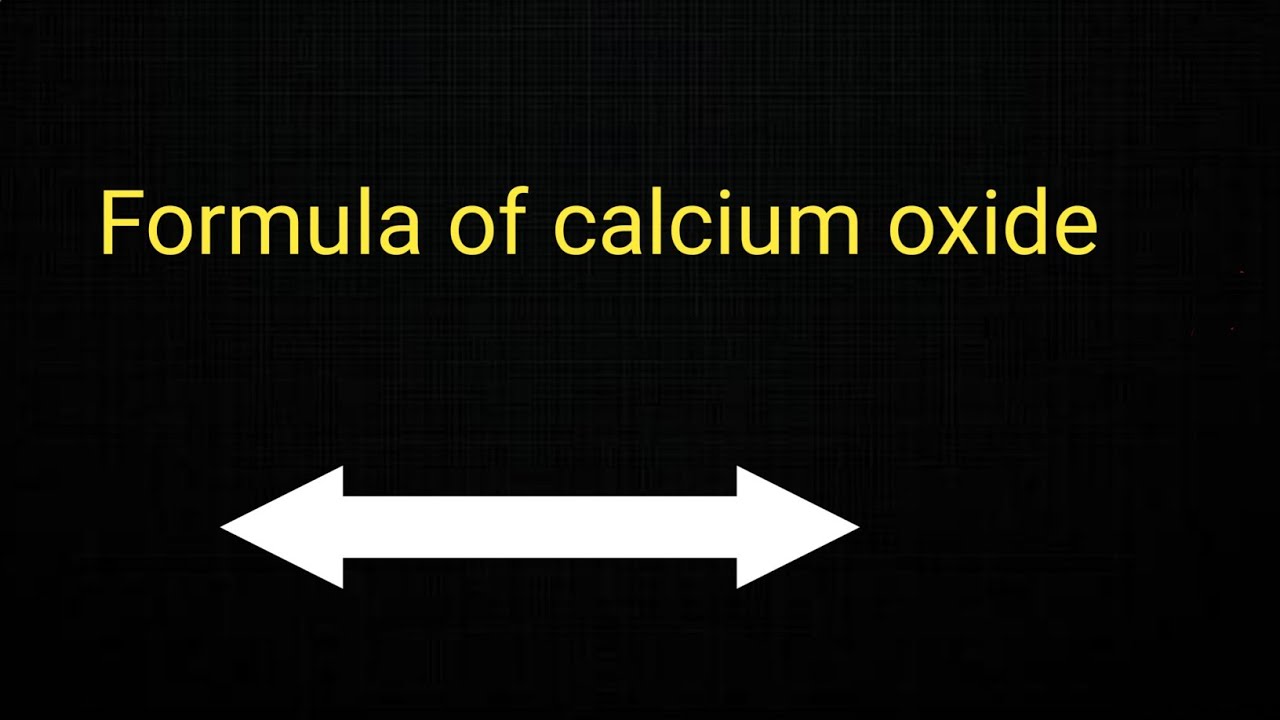 formula of calcium oxide||How to write chemical formula of calcium ...