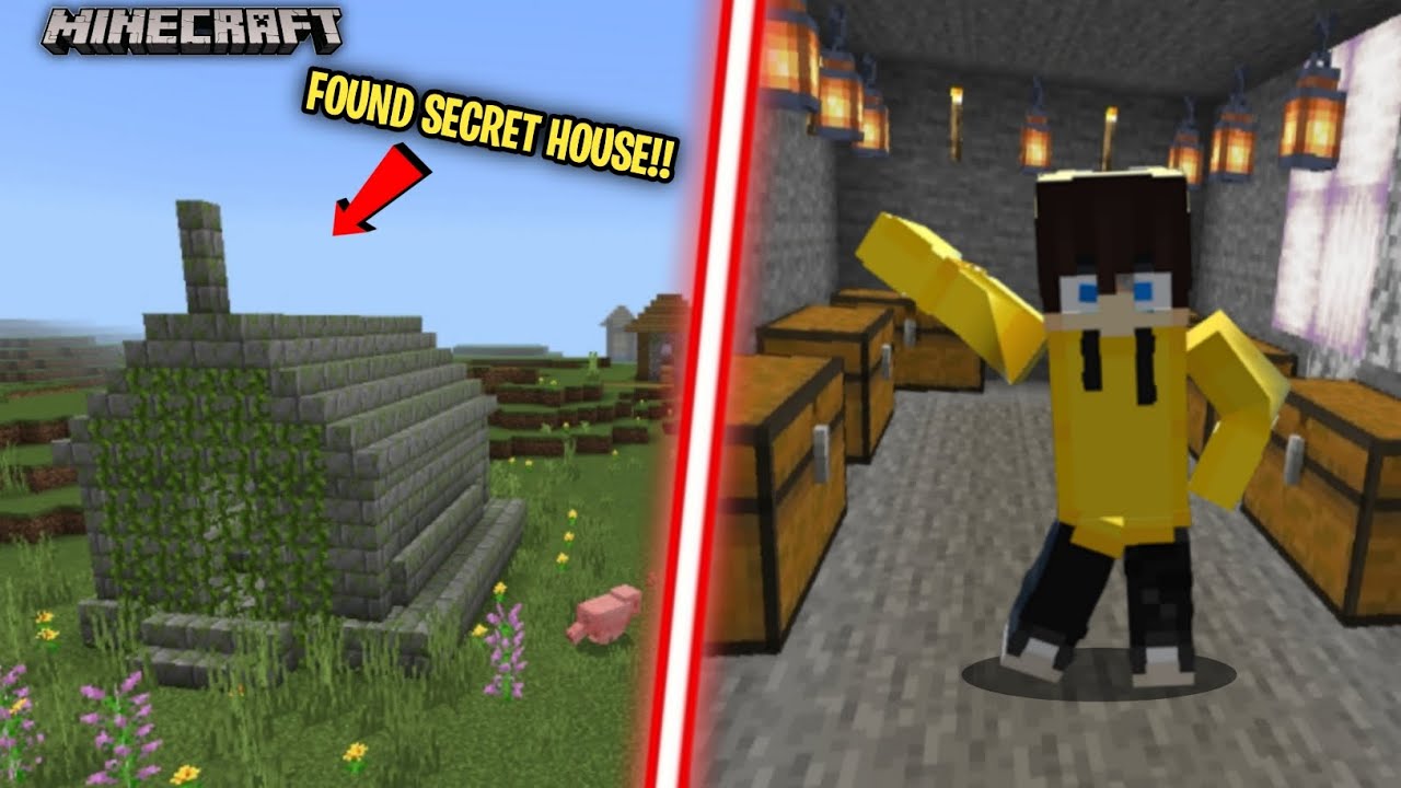 I found a secret base in Minecraft 😱 #minecraft #minecraftpe # ...