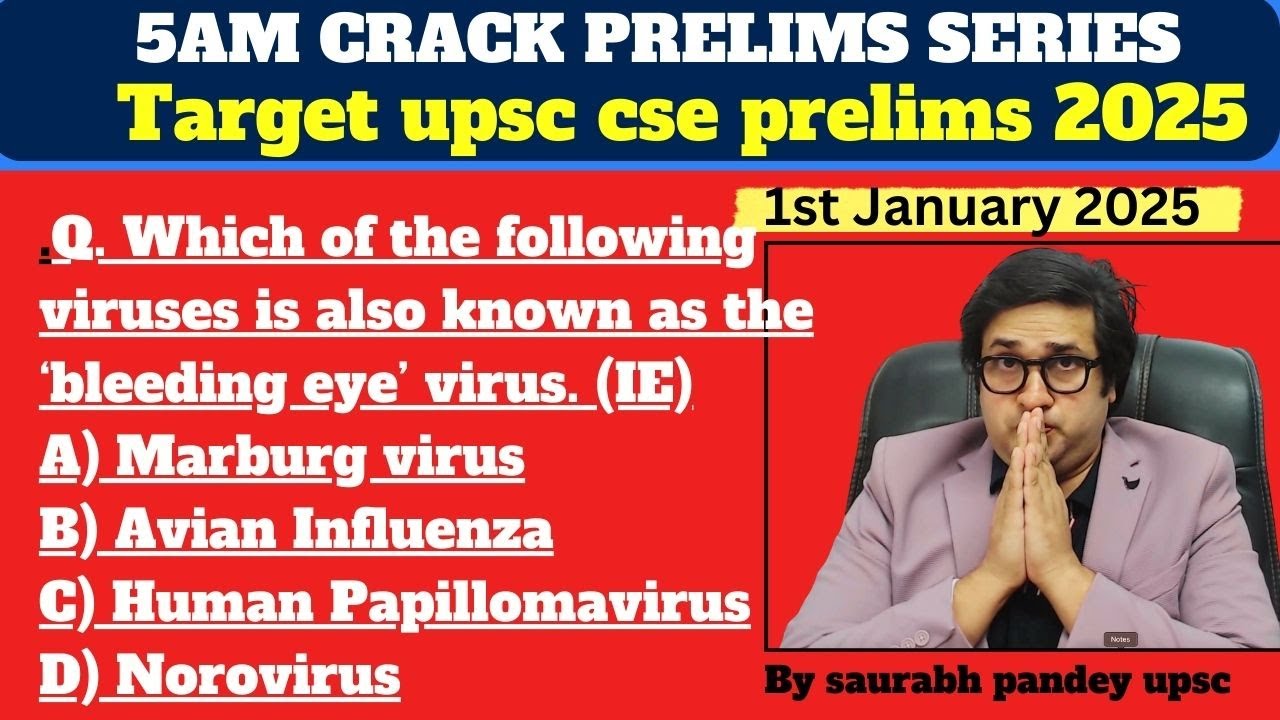 5am Crack Prelims series | 1st January 2025 | Target upsc cse prelims ...