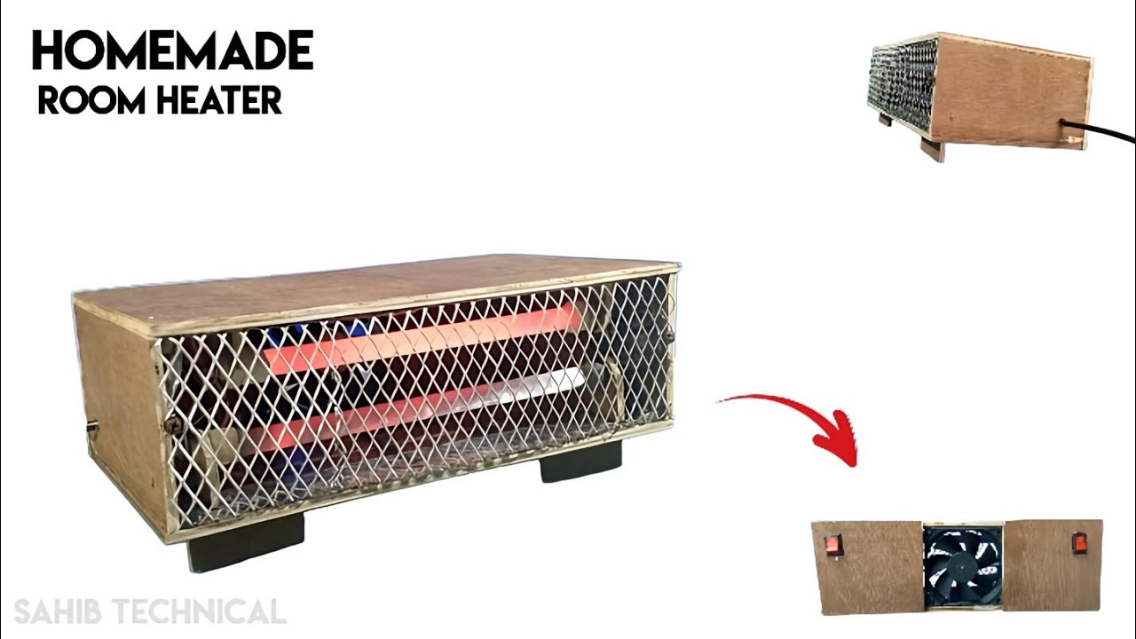 Diy Wooden Room Heater at Home.how to room heater. #room_heater #wooden ...