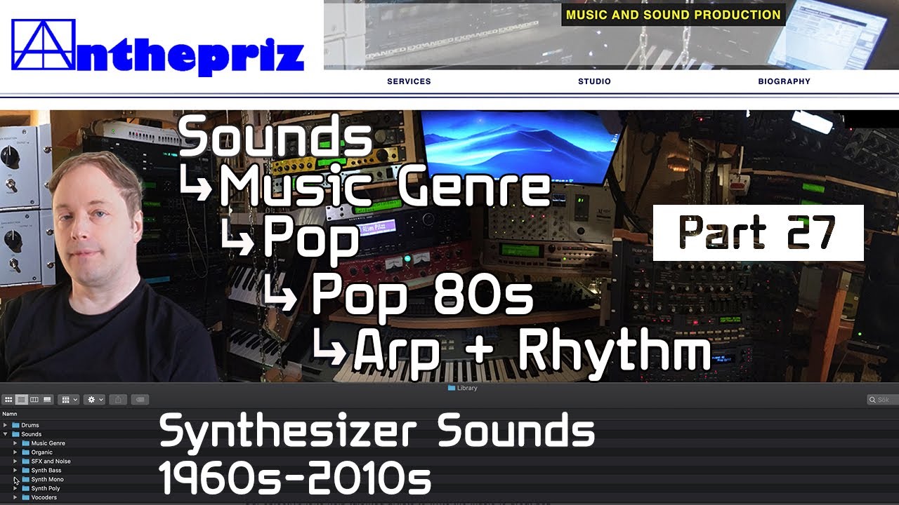Synth Sounds 1960s-2010s - Sounds}Music Genre}Pop}Pop 80s}ARP + Rhythm (part 27) - YouTube