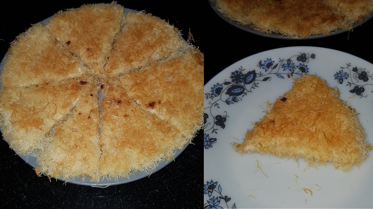 easy arabic dish kunafah recipe without oven/konafah/simple and yummy ...