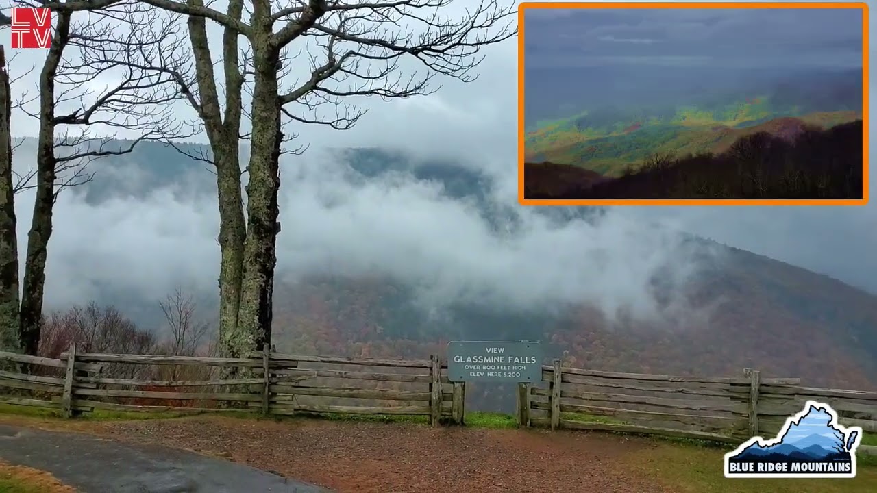 蓝岭之秋——North Toe River Valley Overlook to Glassmine Falls Overlook - YouTube