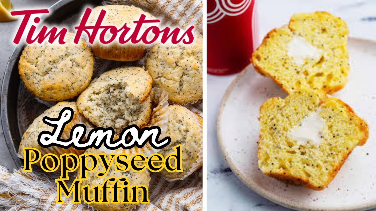 Tim Hortons NEW Lemon Poppyseed Cheesecake Muffin - Taste Test - YouTube