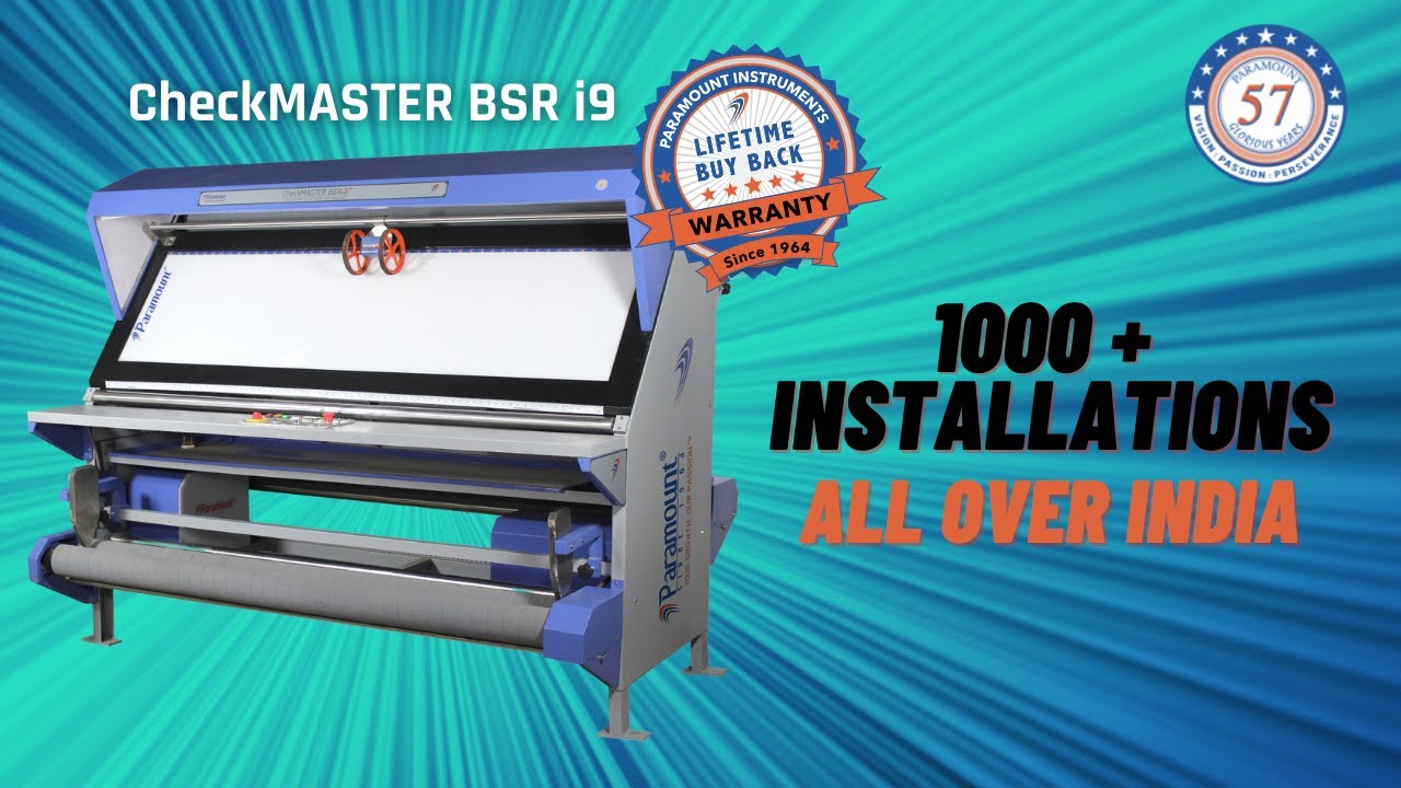Paramount CheckMaster BSR i9 | Best Fabric Inspection Machine In India ...