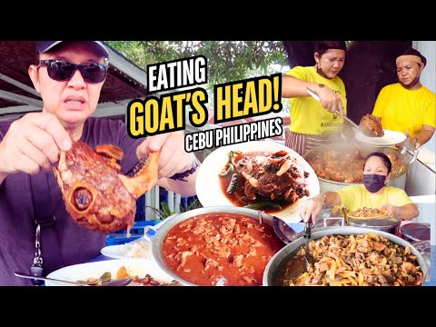 VERY FAMOUS ULO NG KAMBING [GOAT'S HEAD] in Cebu Philippines - Exotic ...