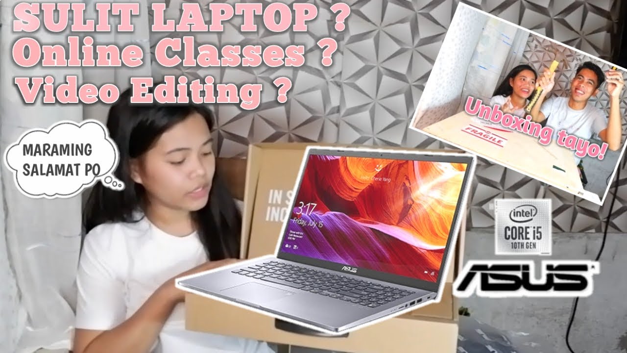 UNBOXING OUR FIRST LAPTOP FOR ONLINE CLASSES AND VIDEO EDITING ...
