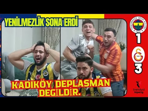 FANATİK KUZENLER FENERBAHÇE GALATASARAY DERBİSİNİ İZLERSE | FENERBAHÇE 1-3 GALATASARAY