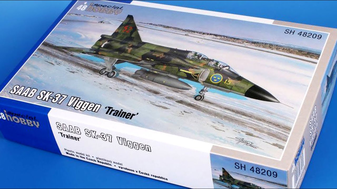 Review SK-37 Viggen Trainer 1/72 Special Hobby - YouTube