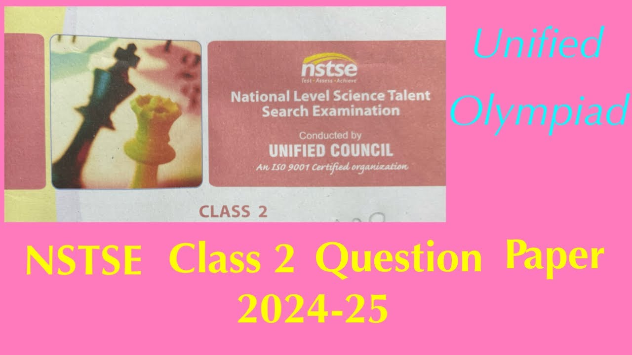 NSTSE National Science Talent Search Examination Class 2 Question Paper ...