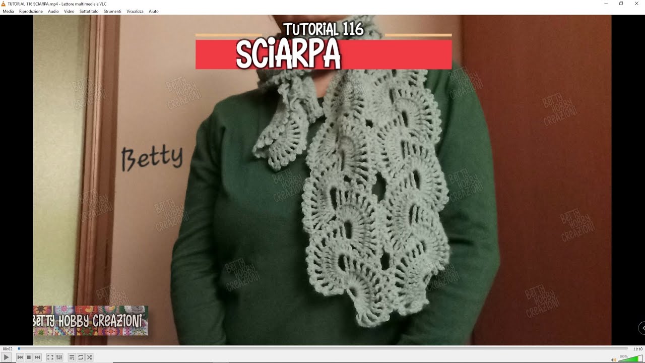 Tutorial # 116 - Sciarpa Uncinetto - YouTube