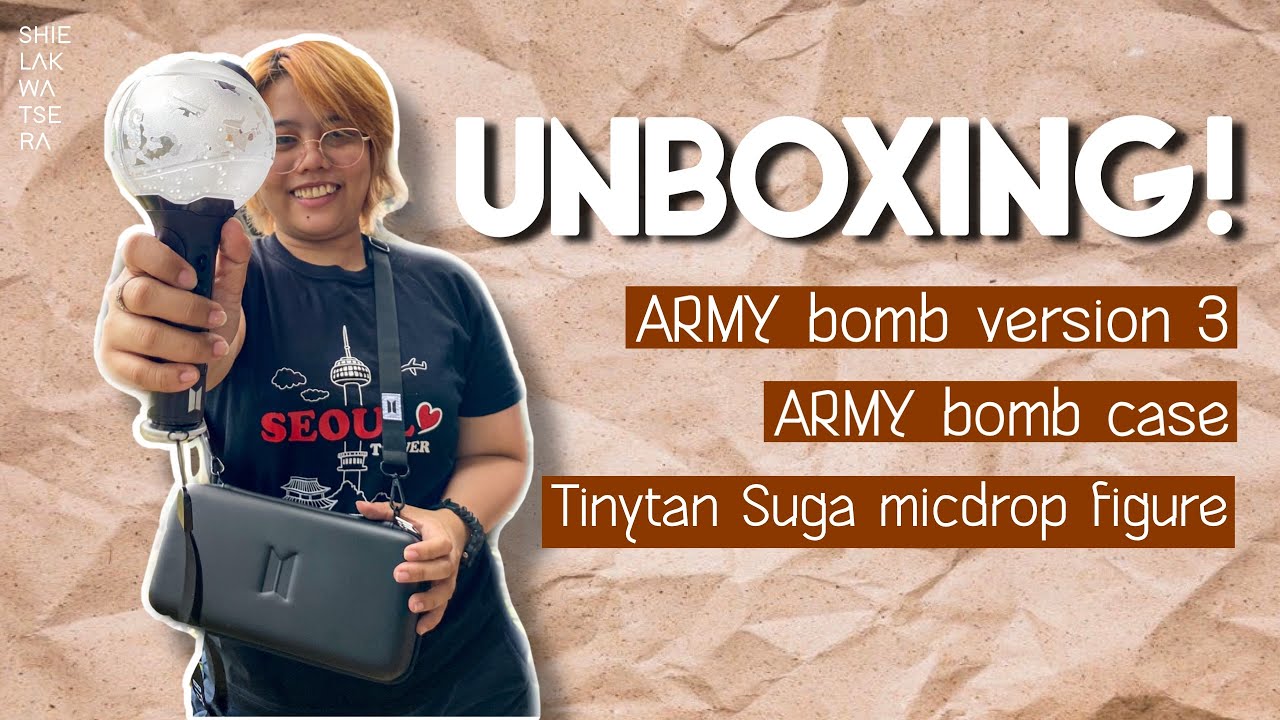 [UNBOXING] ARMY bomb version 3 + ARMY bomb case + Tinytan Micdrop ...