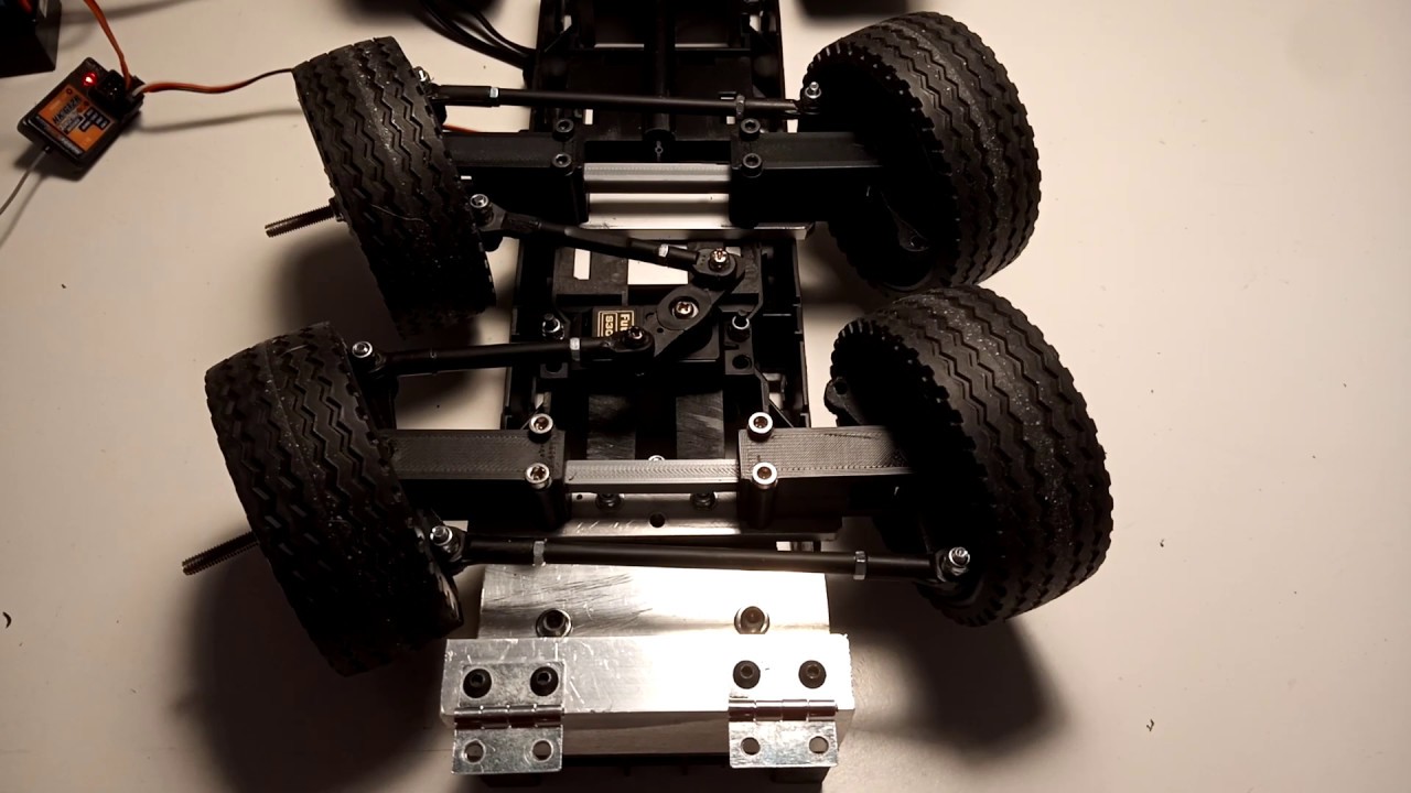 Bruder Scania RC - Simple steering system for two axles - YouTube