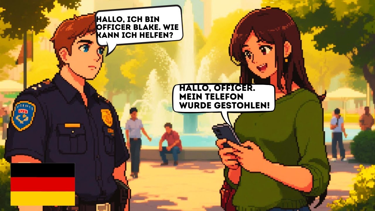 Learn German: Real-Life German Conversation - Reporting a Crime - YouTube