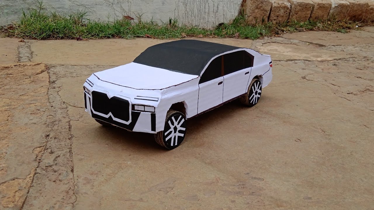 BMW 7 Series Cardboard Car making video ll - YouTube