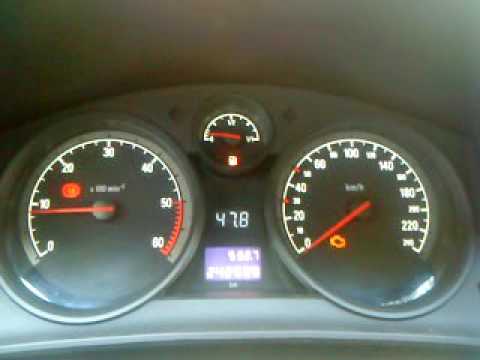 Astra H dashboard temperature/voltmeter gauge - YouTube