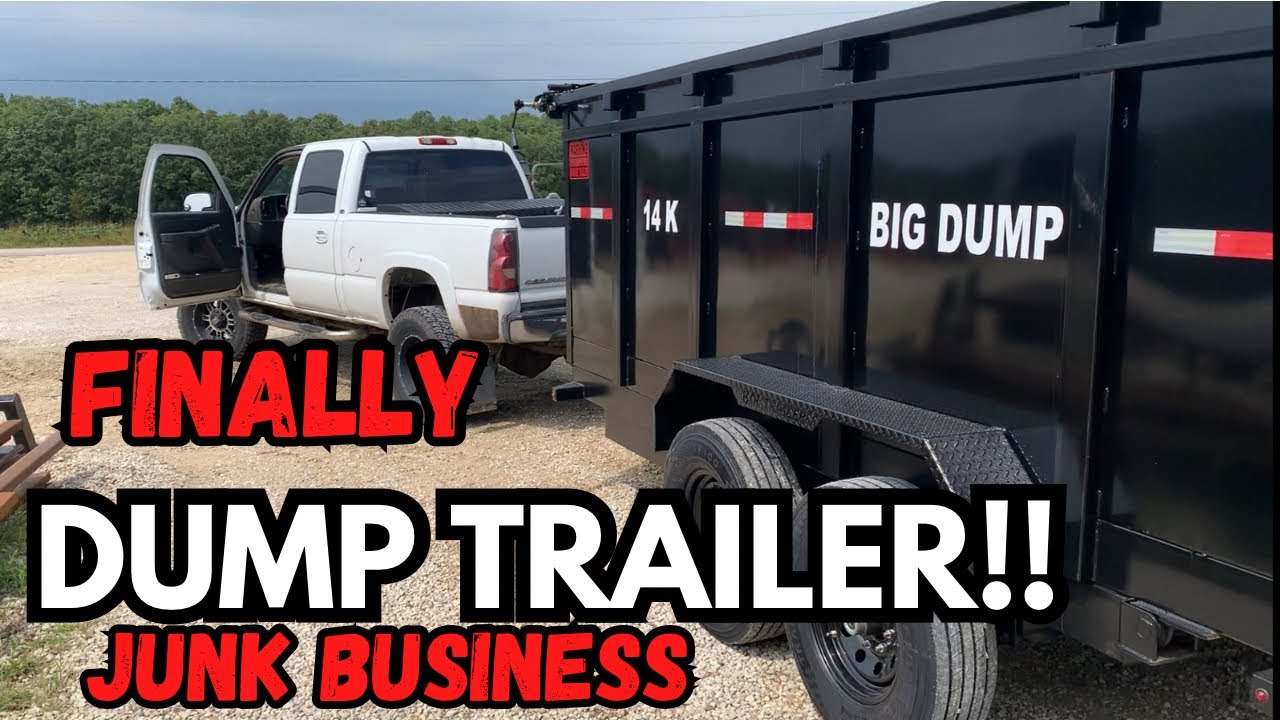 WE GOT A DUMP TRAILER!! + Junk Removal Jobs $$$ - YouTube