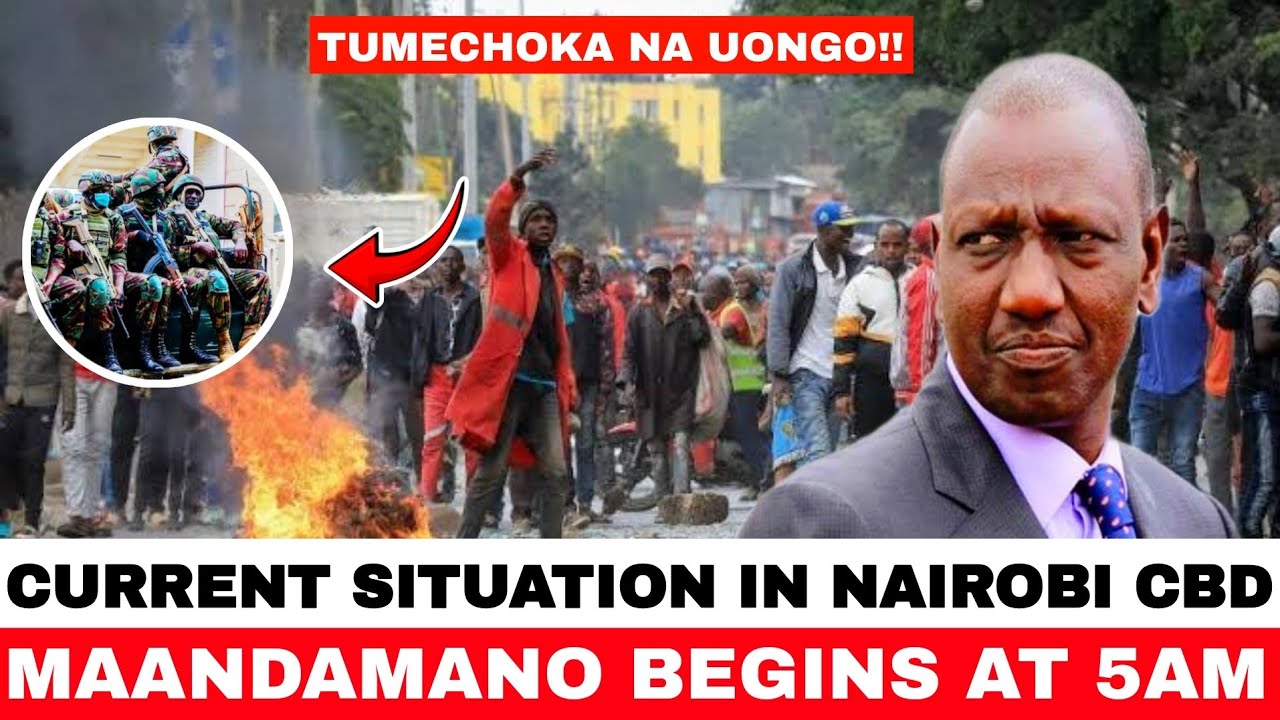 MAANDAMANO LIVE 🚨 Heavy Demos Rock Nairobi CBD as 2M Gen Z now ready to ...