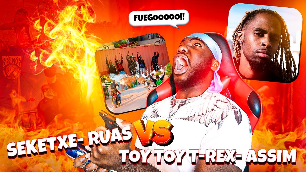 TOYTOY T-REX - ASSIM VS SEKETXE - RUAS (REACT) || ANIBAL CRUZ O NARIGAO ...