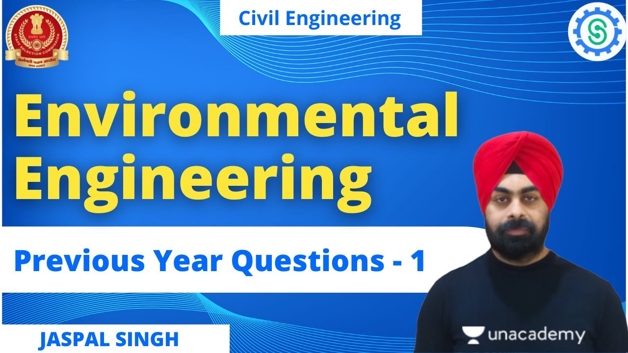 Previous Year Questions on Environmental Engineering - Part 1 | Jaspal Singh | SSC JE 2022 - YouTube