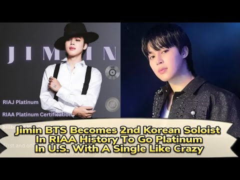 Jimin BTS Becomes 2nd Korean Soloist In RIAA History To Go Platinum In ...