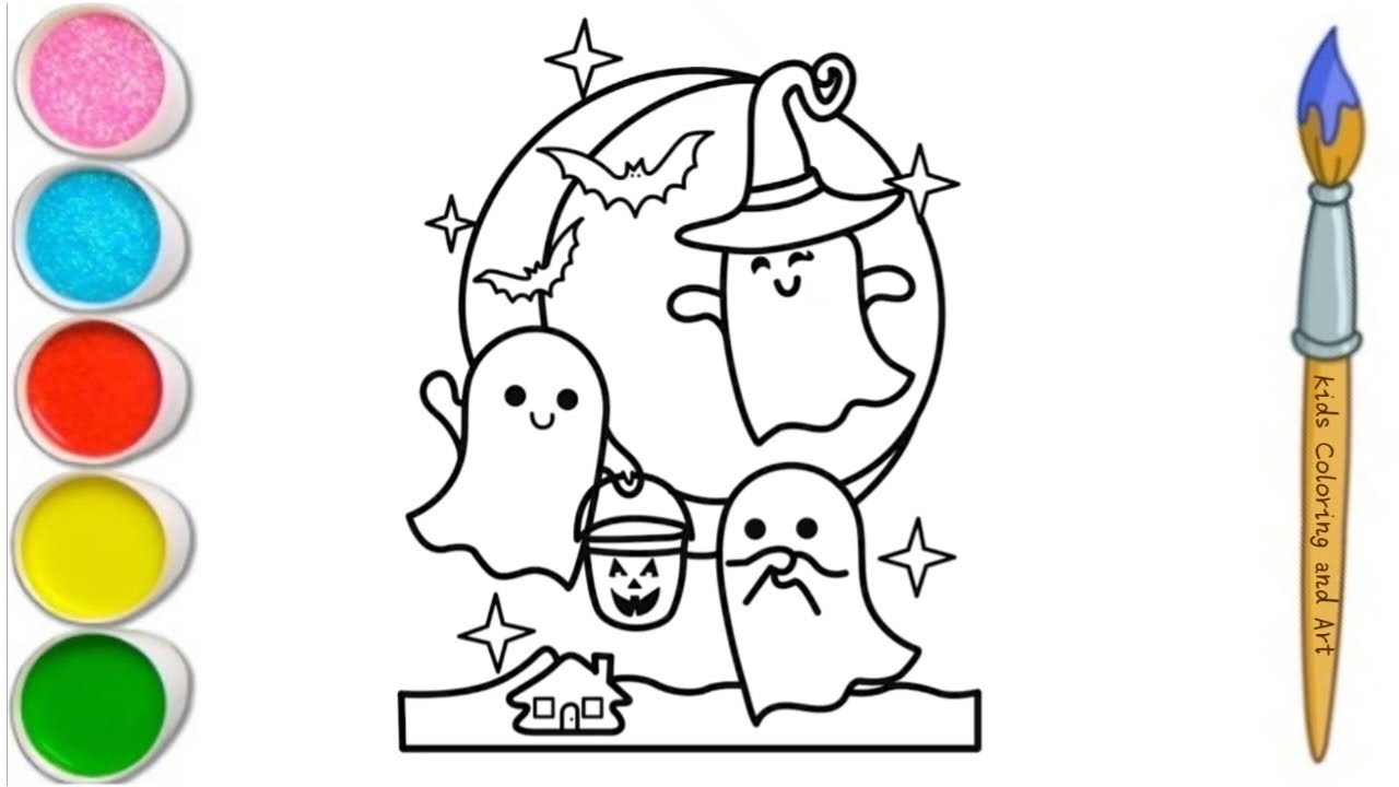 🎃Halloween Compilation Pumpkin 🎃Drawing,Coloring for Kids & Toddlers ...
