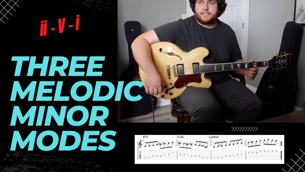 How to Play Over a Minor ii-V-i Using THREE Different Melodic Minor ...
