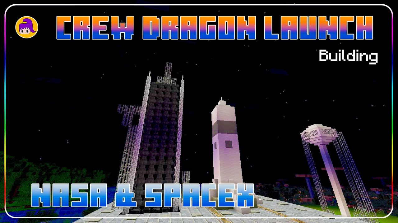 Crew Dragon Launch / NASA & SpaceX - Minecraft building - YouTube