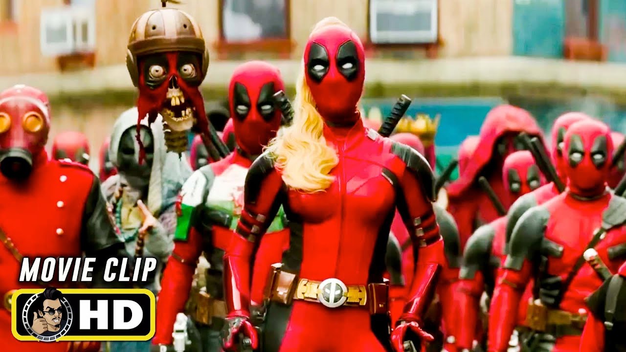 DEADPOOL & WOLVERINE "Deadpool Corps Fight Scene" (2024) Marvel - YouTube