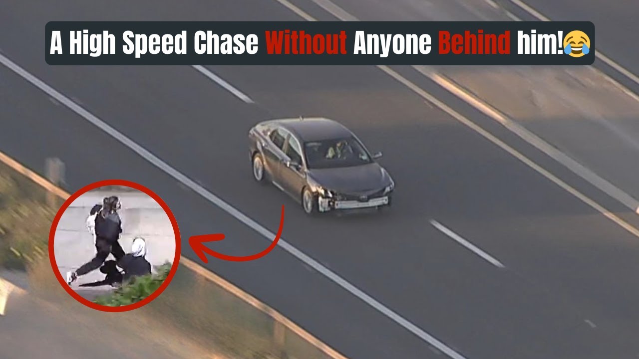 No Police in Sight, Just Chaos — Wild L.A. Car Chase Caught from Above ...