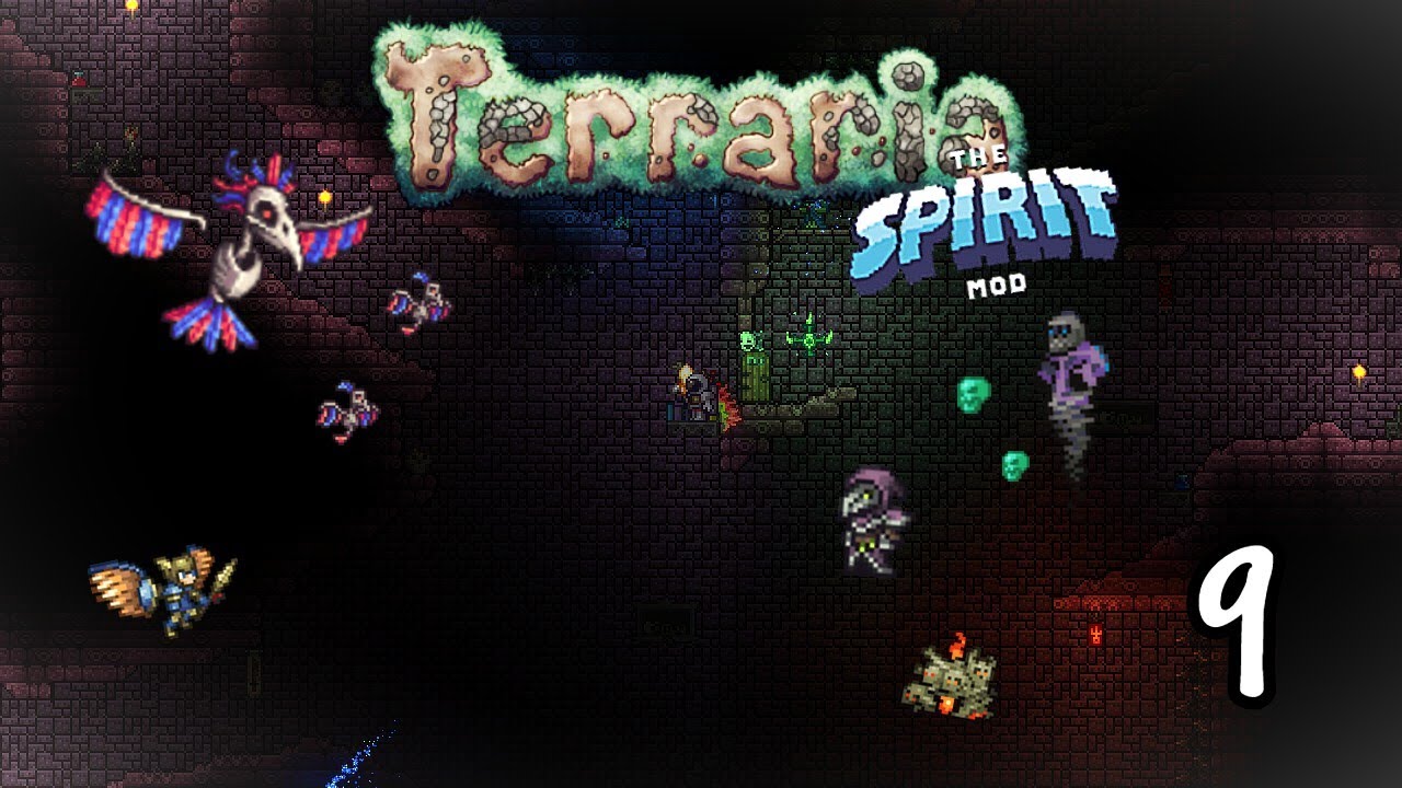 Terraria [Spirit Mod] Let's Play Episode 9: Skeletons Everywhere! - YouTube