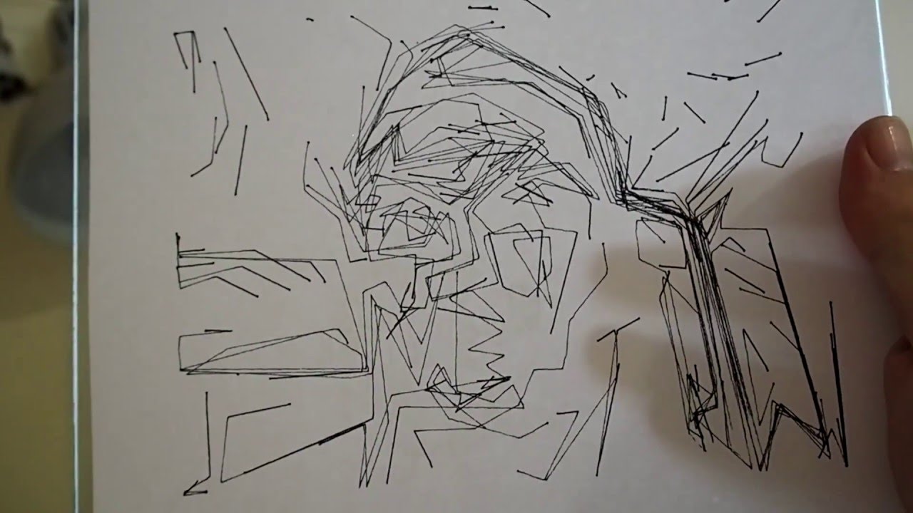 Abstract Portrait Drawing Machine - YouTube