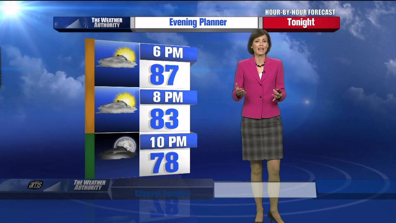 Cheryl Lemke's Hour by Hour Forecast to plan your evening. - YouTube