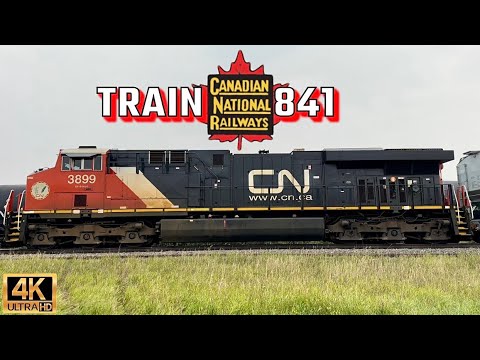 CN Railway: Spotting Grain Train 841 On A Northbound Journey #train # ...